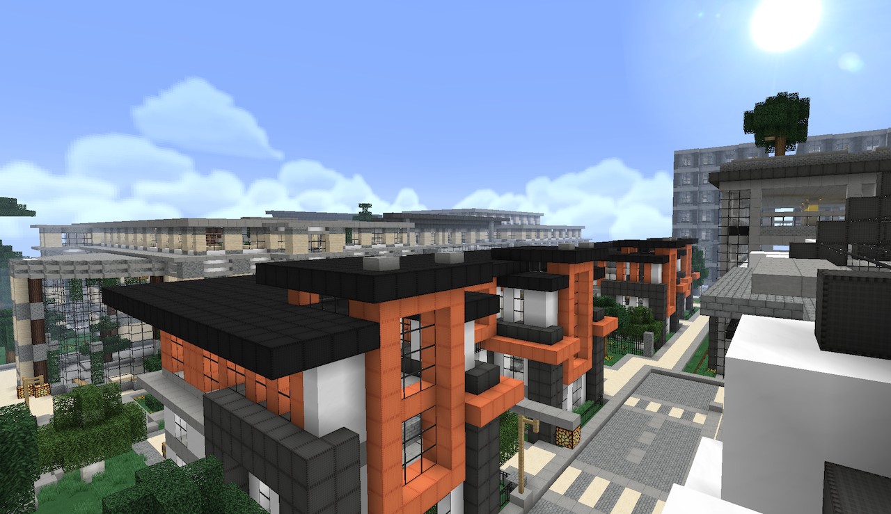 Modern Town House Minecraft Map