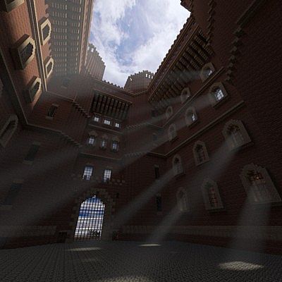 BIG Tudor Red Brick Castle Minecraft Map