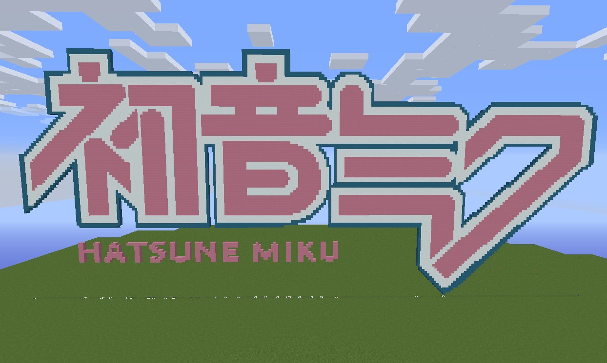 Hatsune Miku Logo Minecraft Map