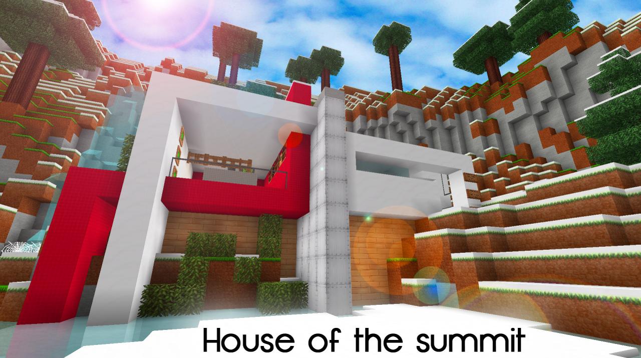 [Modern] House Of The Summit - Luxury Mountain Home Minecraft Map