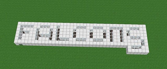 Falcons Word Art Minecraft Map