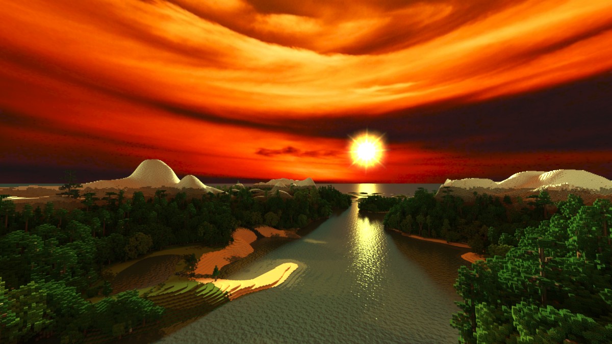 Custom Terrain: Norwegian fjord and mountains Minecraft Map