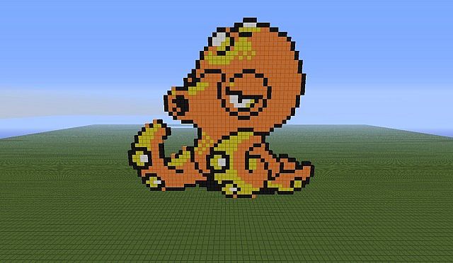 Pokemon Pixel Art (221 - 240) Minecraft Map