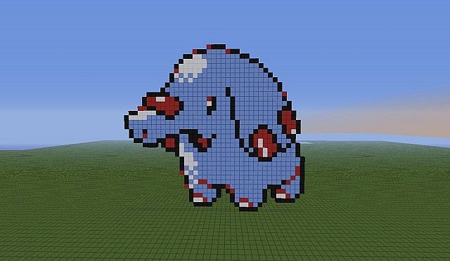 Pokemon Pixel Art (221 - 240) Minecraft Map