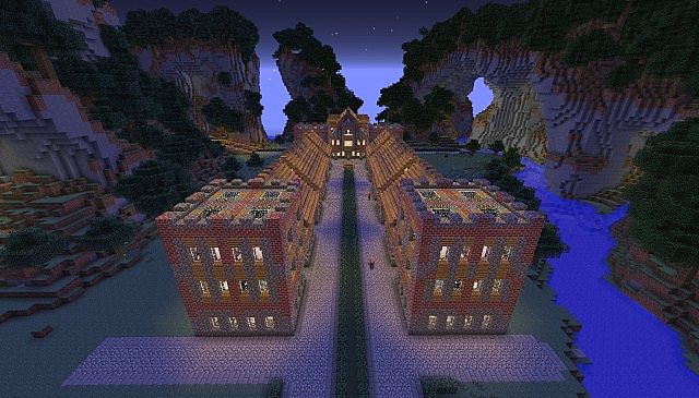 Main Street Spawn Minecraft Map