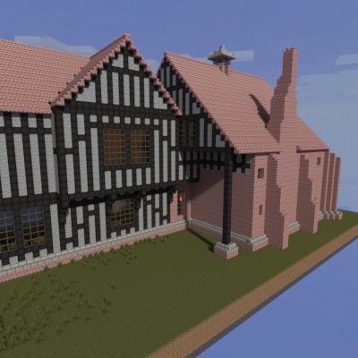 Tudor Mansion Castle ( Gainsborough Old Hall ) Minecraft Map