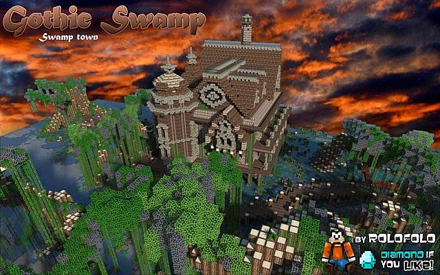 [GOTHIC] Swamp Mansion & Town project (at WOK) Minecraft Map