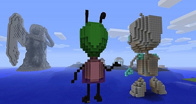 INVADER ZIM 3D SCULPTURE Minecraft Map