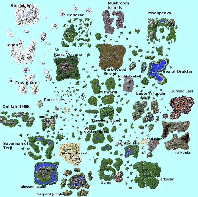 Skylands, the Ancient World / Modded Adventure Minecraft Map