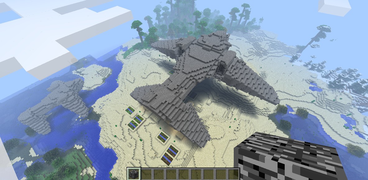 BattleShip Alien Destroyer 'Zeus' Minecraft Map