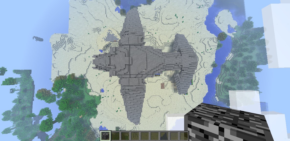 BattleShip Alien Destroyer 'Zeus' Minecraft Map