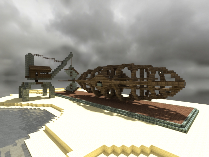 Airship Construction Yard Minecraft Map