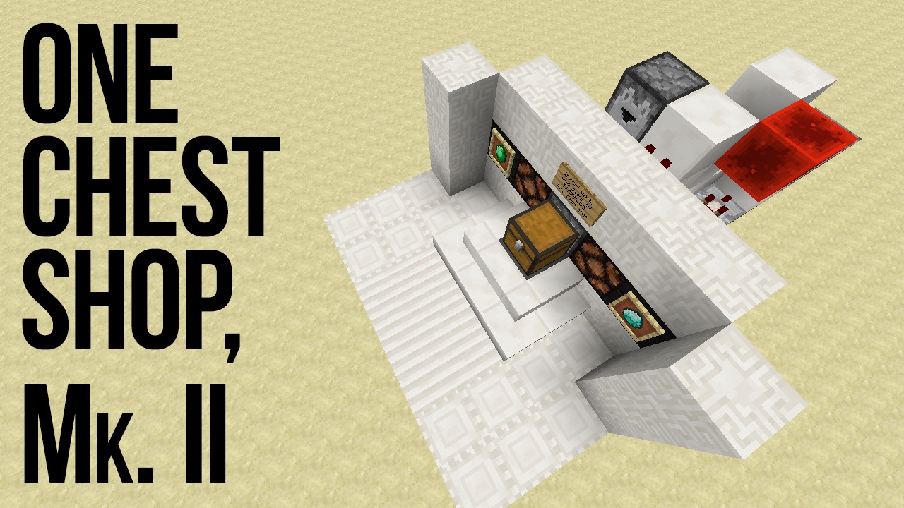 The One Chest Shop: Switches Emeralds for Diamonds! 3 blocks wide, and ...