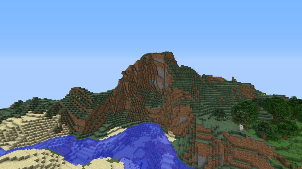 Seed With AWSOME Extreme Hills! (and other things) Minecraft Map