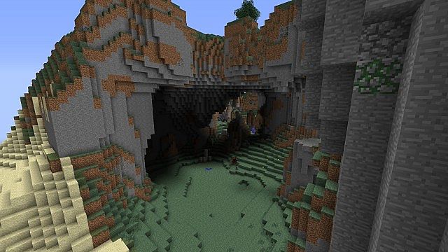 Seed With AWSOME Extreme Hills! (and other things) Minecraft Map