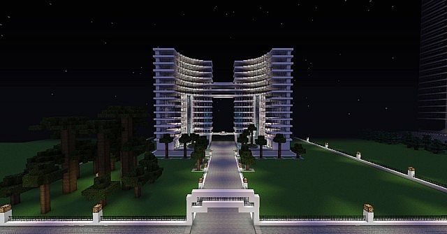 modern hotel 'white tower' by orionn100 Minecraft Map