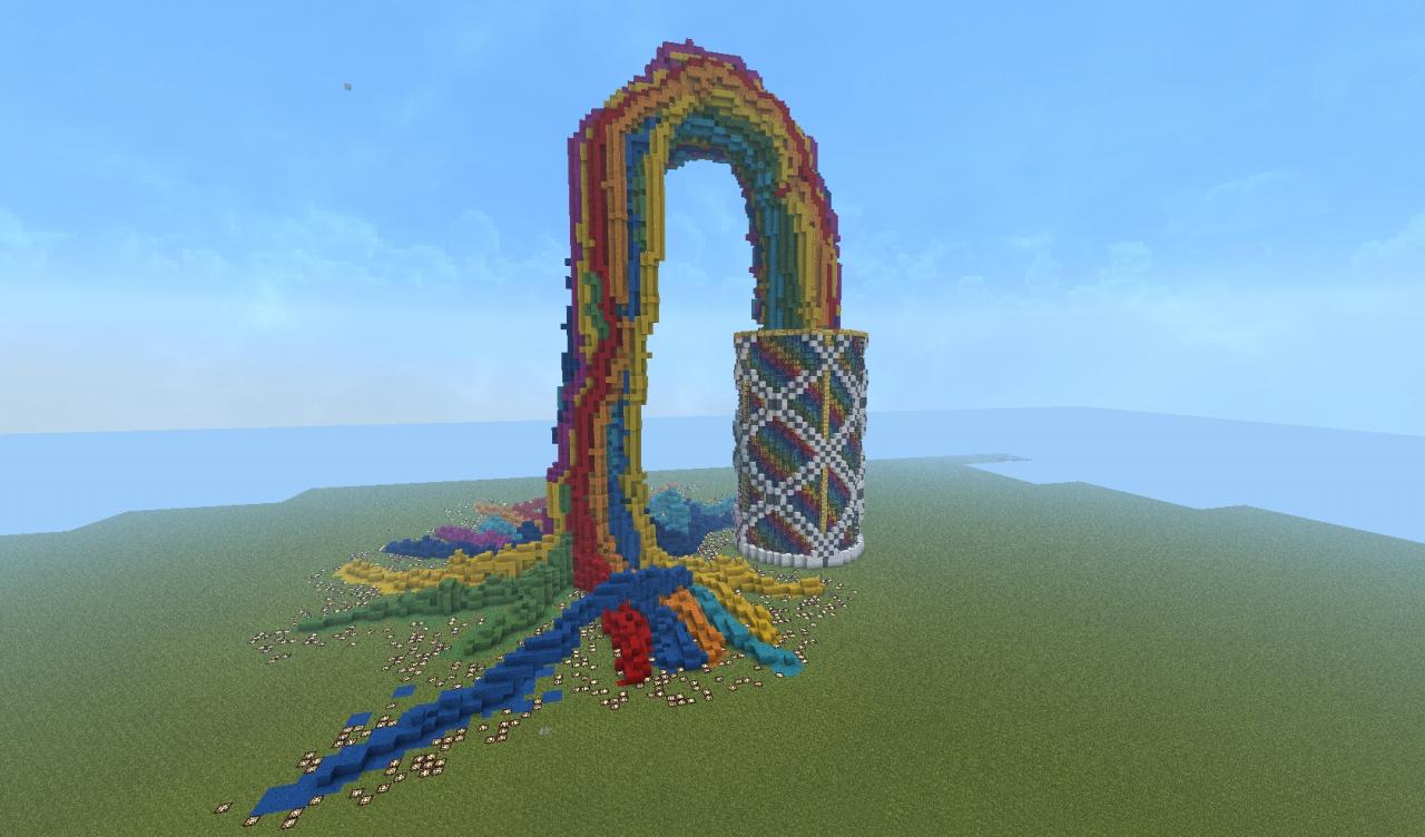 Rainbow Puke Minecraft Map