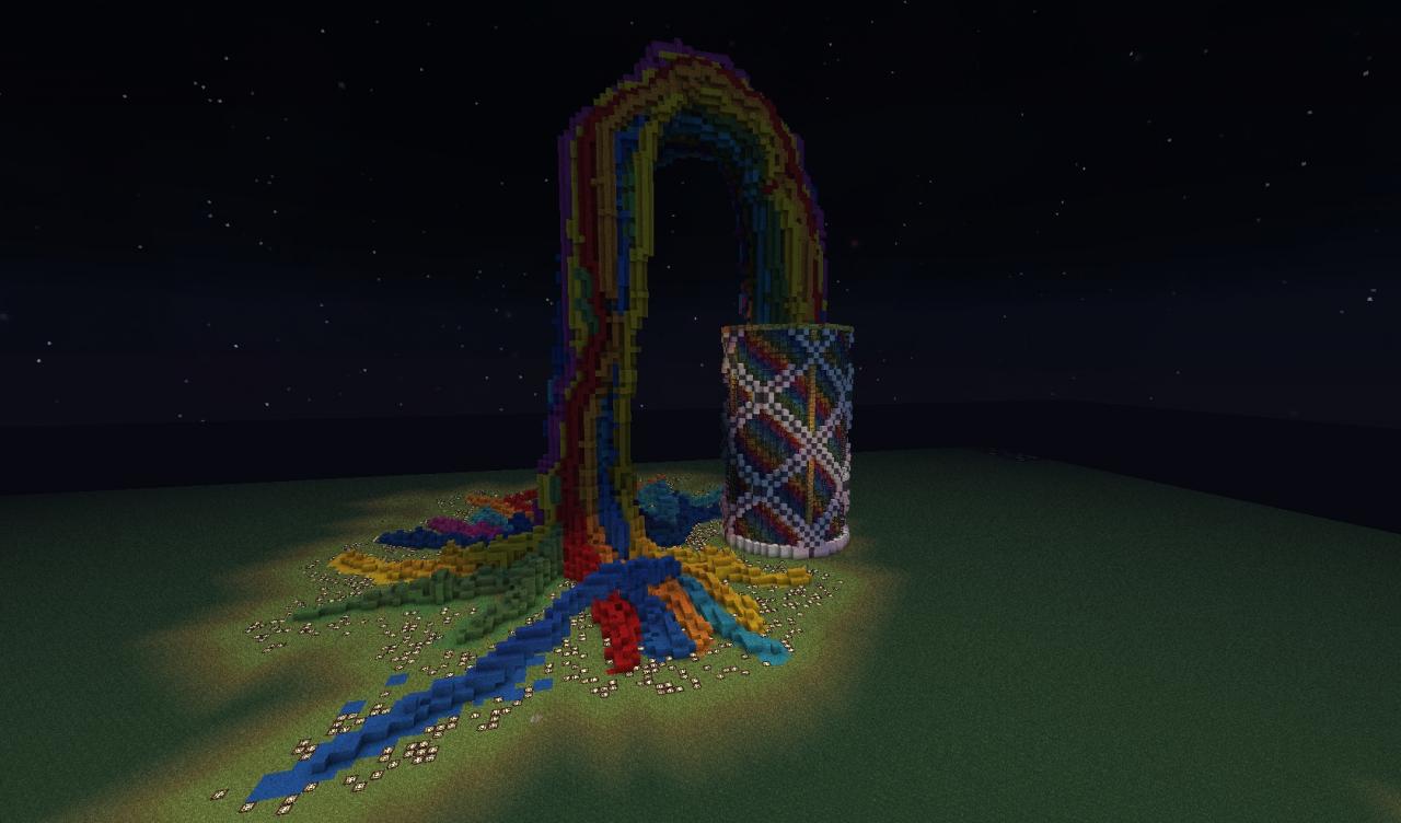 Rainbow Puke Minecraft Map