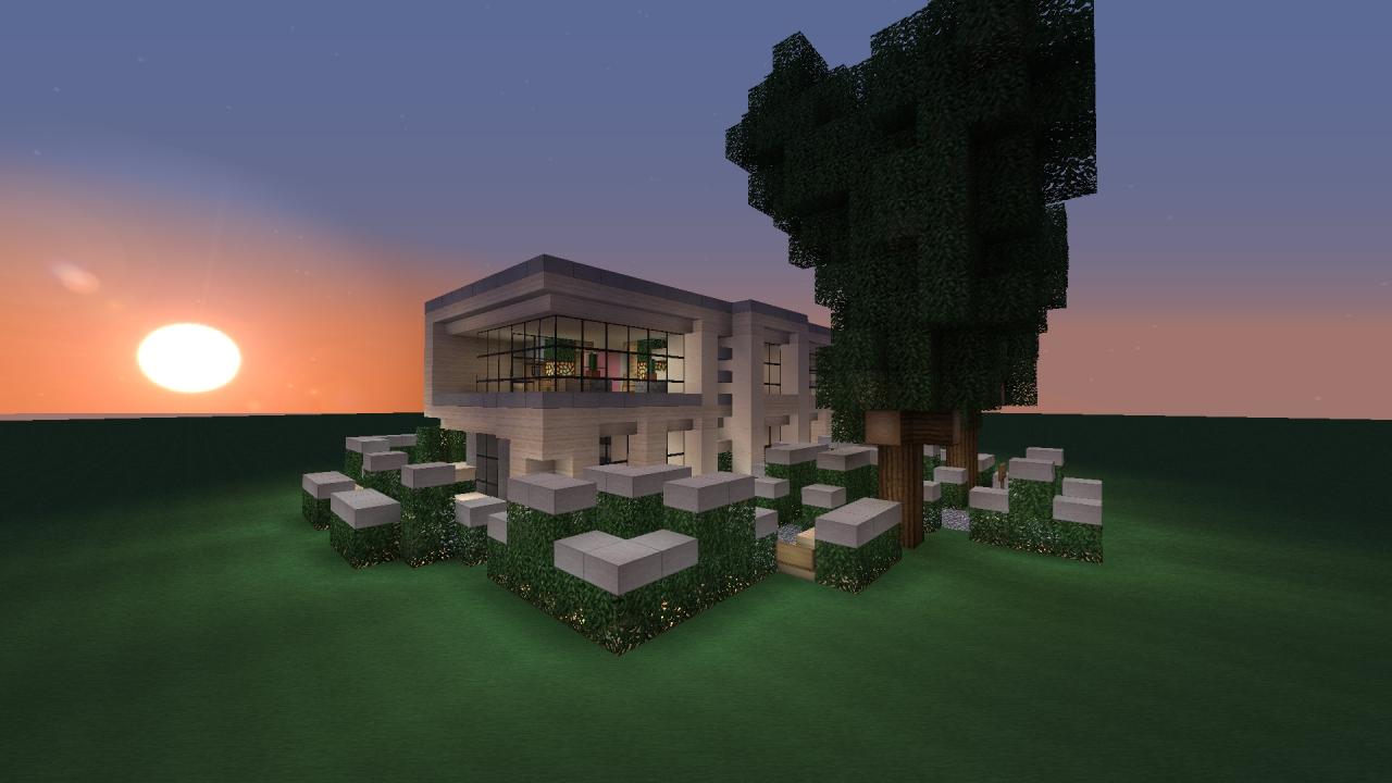 Modern house - Download - Schematic or SMP world Minecraft Map