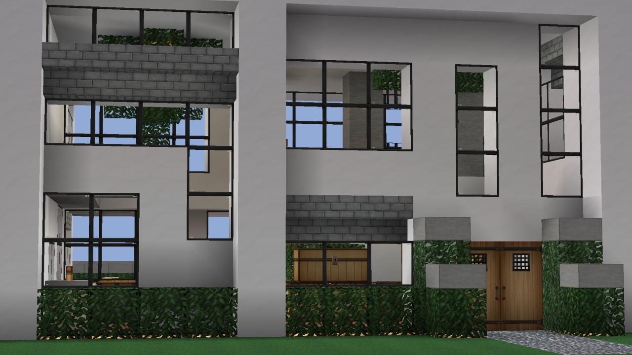Modern house 2 - Download - Schematic Minecraft Map