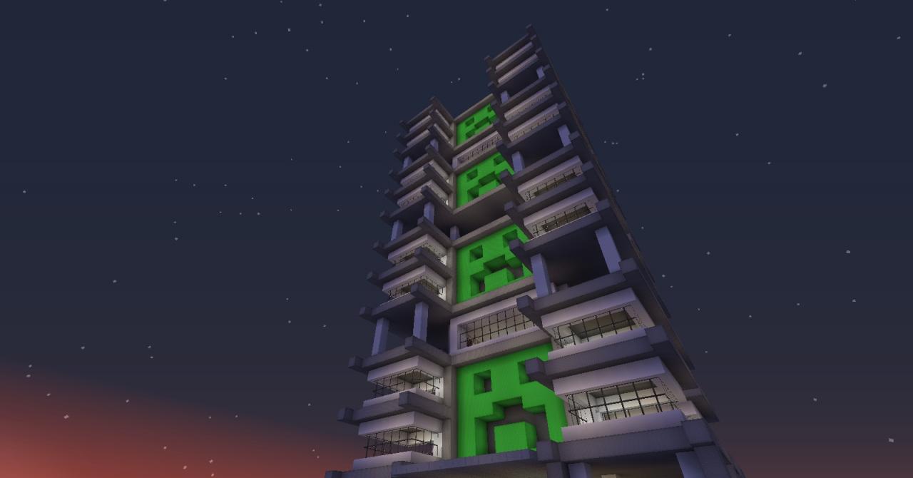 creeper tower Minecraft Map