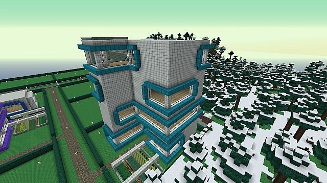 Cyan Cube3 Concept House Minecraft Map