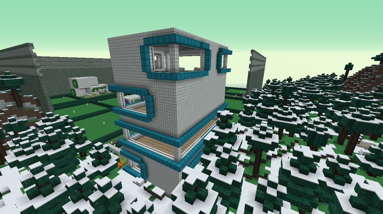 Cyan Cube3 Concept House Minecraft Map