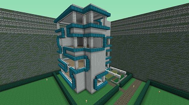Cyan Cube3 Concept House Minecraft Map
