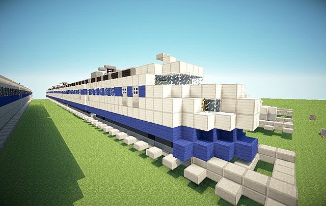 Shinkansen 0 Series Bullet High-speed Train Minecraft Map