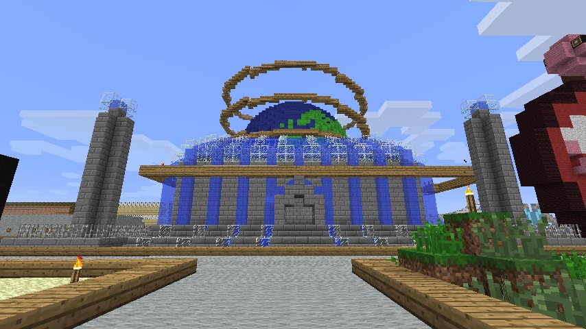EarthRealm Globe Ride at Creeper Event's New Year Party Minecraft Map