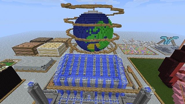 EarthRealm Globe Ride at Creeper Event's New Year Party Minecraft Map