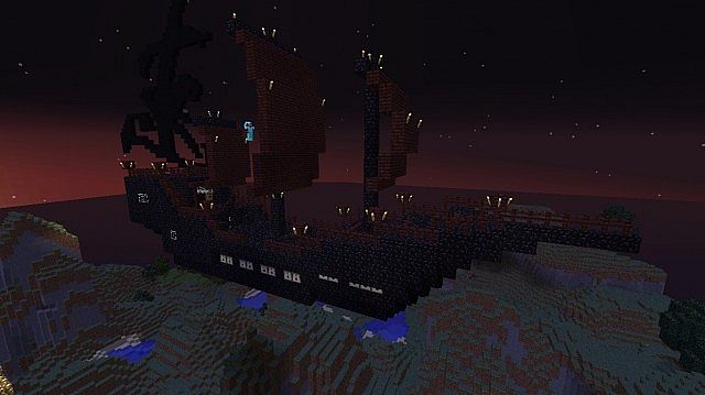 Dark boat. Minecraft Map