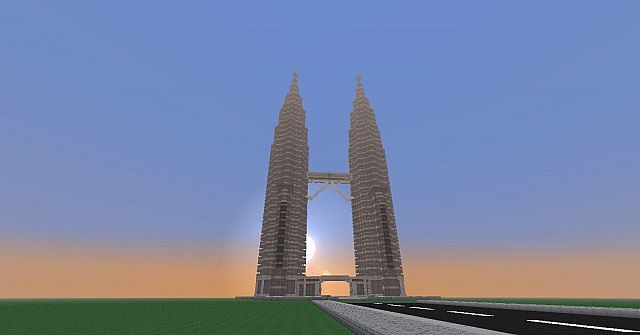 twin tower (petronas tower ) by orionn100 Minecraft Map