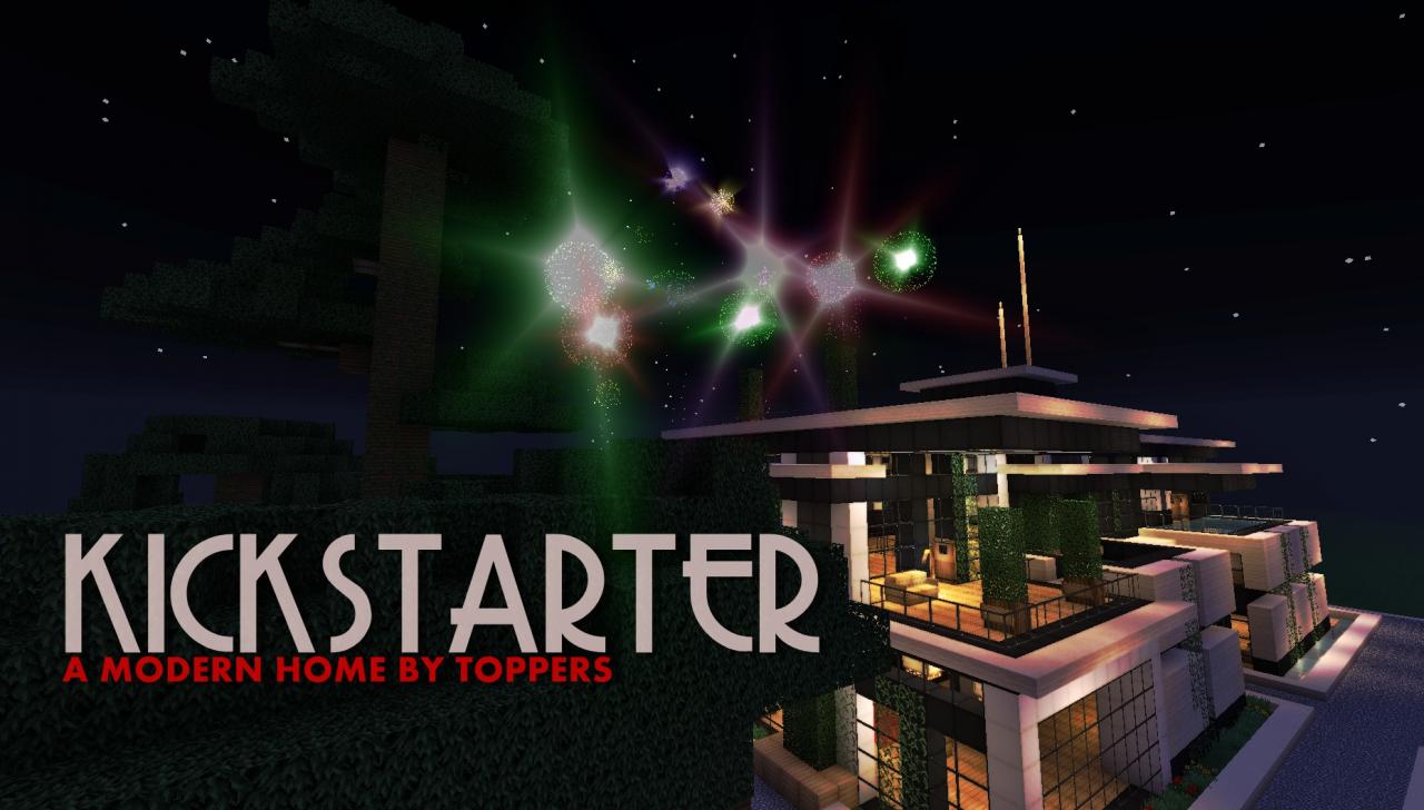KICK-STARTER MODERN HOME Minecraft Map