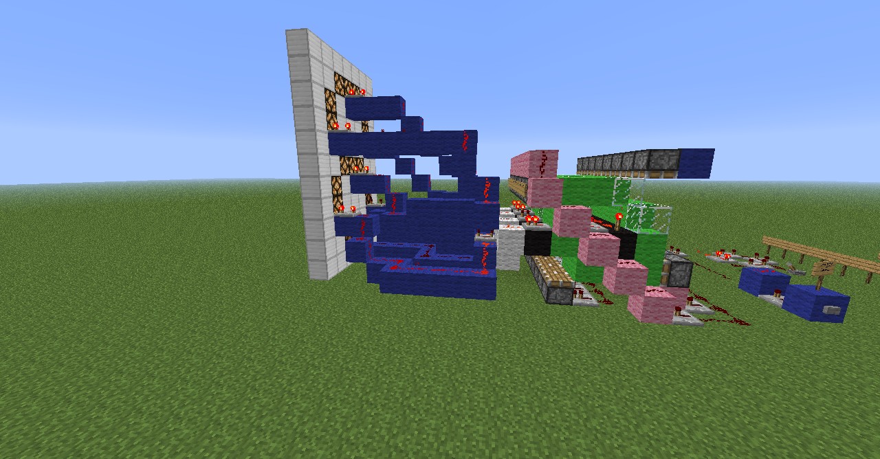 Display counter and memory array (programable)! [Redstone][Piston ...