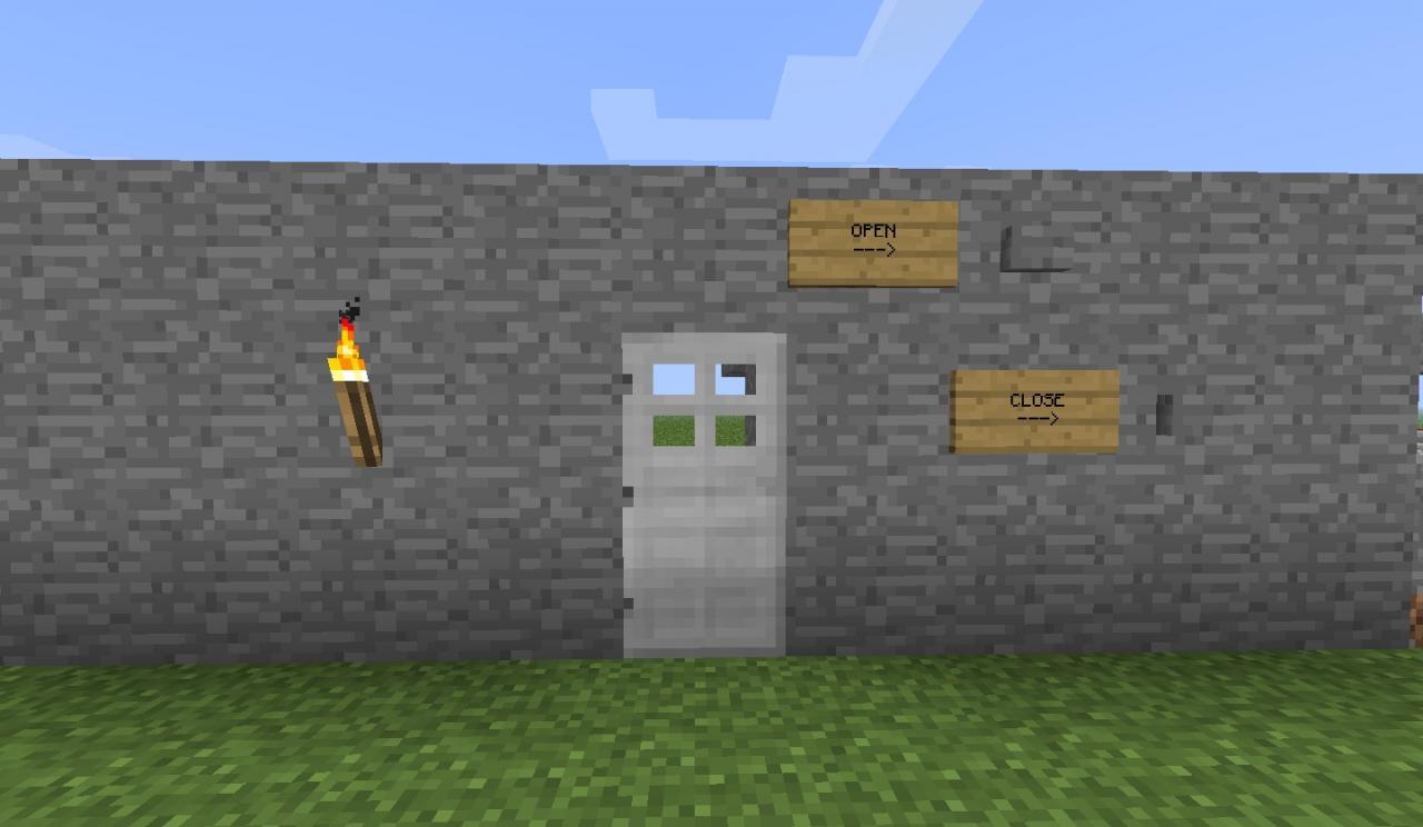 Open&Close Buttons Door Minecraft Map