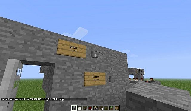 Open&Close Buttons Door Minecraft Map