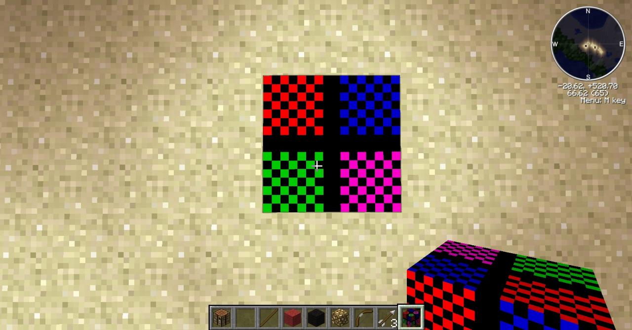 Quad-Checkered Block 1.4.7 or 1.4.6 Minecraft Mod
