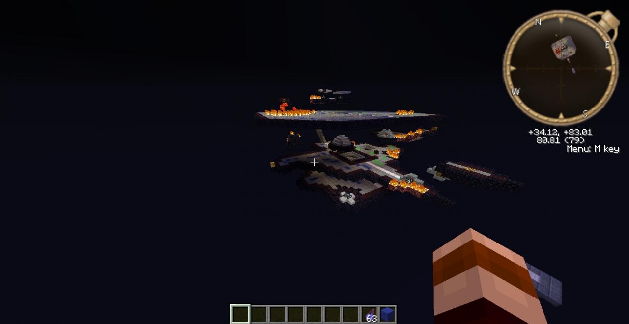 Nether Space Station (pvp/Mob) game Minecraft Map