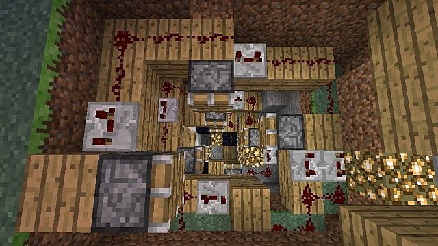 [OUTDATED]Redstone/Piston Base Inside A Mountain! Minecraft Map