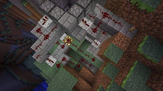 [OUTDATED]Redstone/Piston Base Inside A Mountain! Minecraft Map