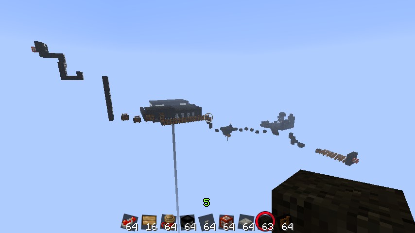Shoot em' up mini game Minecraft Map