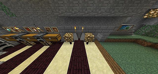 Livable base built into a mountain Minecraft Map