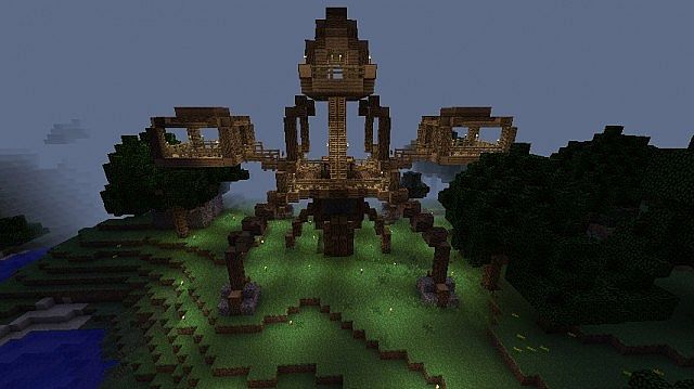 Giant Wooden House Minecraft Map