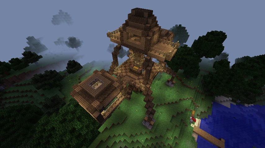 Giant Wooden House Minecraft Map