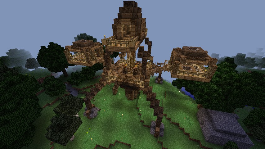 Giant Wooden House Minecraft Map