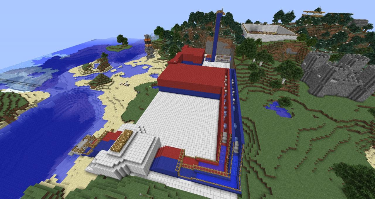 A Red vs Blue Map Minecraft Map