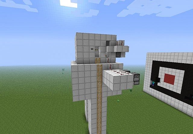 Robot With Arrows, Shields And Self-Destruction Button Minecraft Map