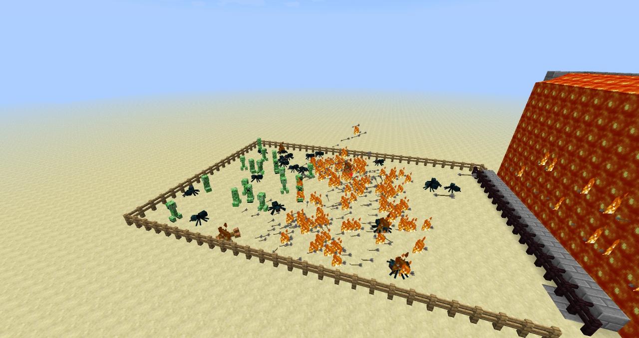 Creeper Flaming arrow Trap Minecraft Map