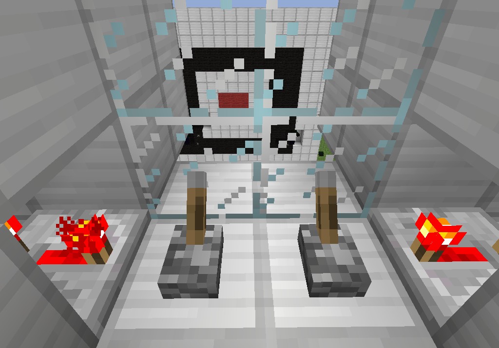 Robot With Arrows, Shields And Self-Destruction Button Minecraft Map